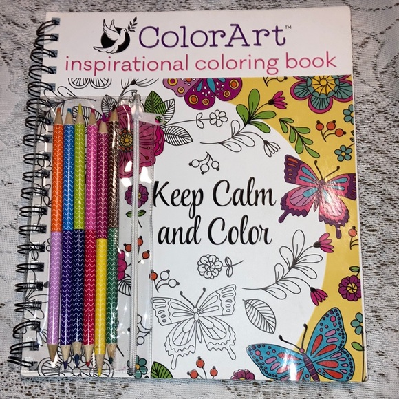 Other | Color Art Inspirational Coloring Book Keep Calm And Color ...